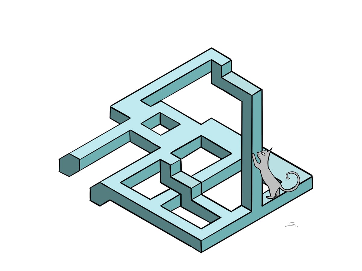 Kitty designs isometric scratch tower to annoy perfectionists ...